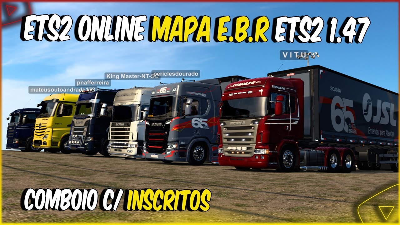 ETS2 1.47 MULTIPLAYER MAPA EBR COM MODS BRASILEIROS COMBOIO COM ...