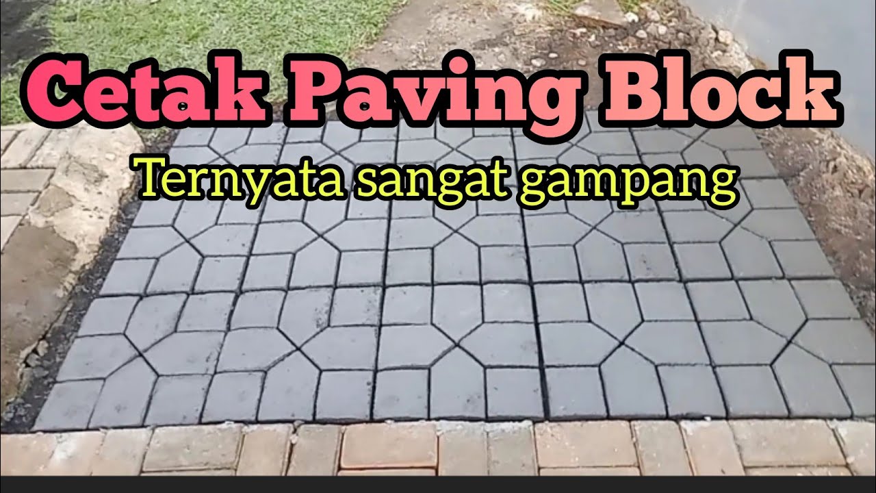Cetak Paving Block @BangIwande - YouTube