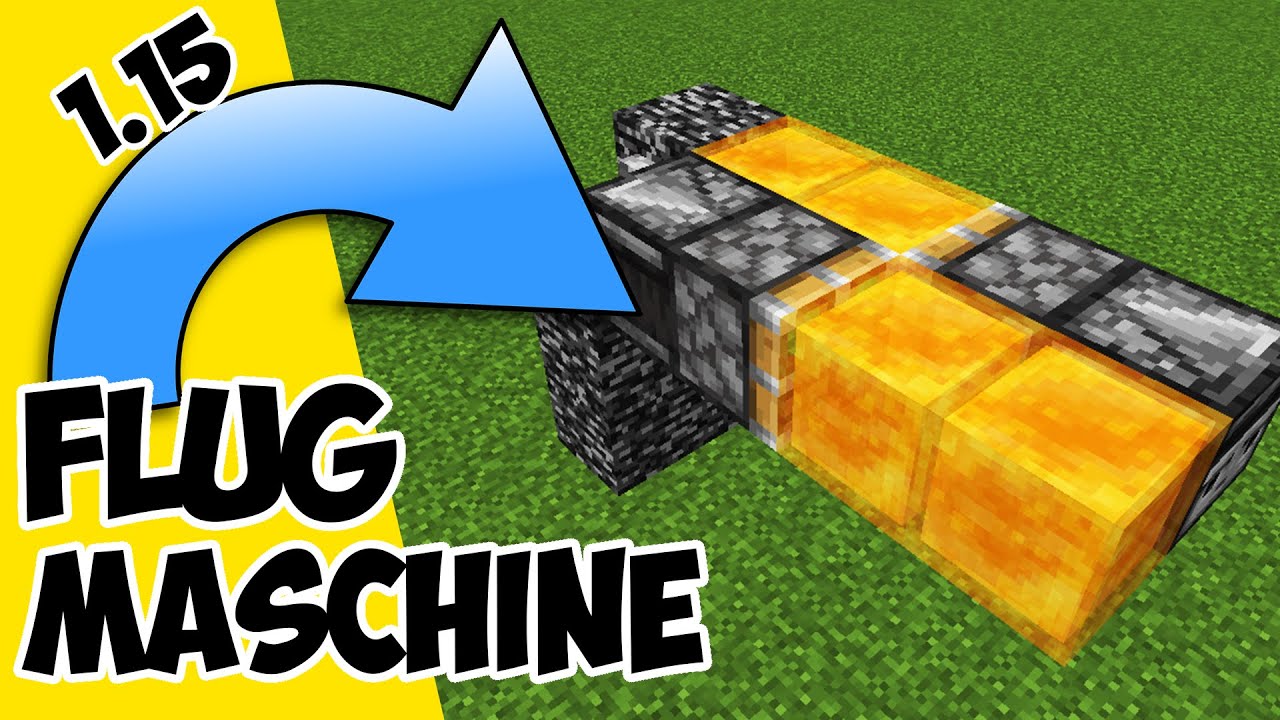 Minecraft Flugmaschine bauen | wie baut man eine Flugmaschine in ...