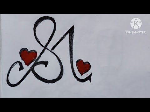 Easy new style S M Drawing Tattoo // best SM draw Tattoo with pencil if ...