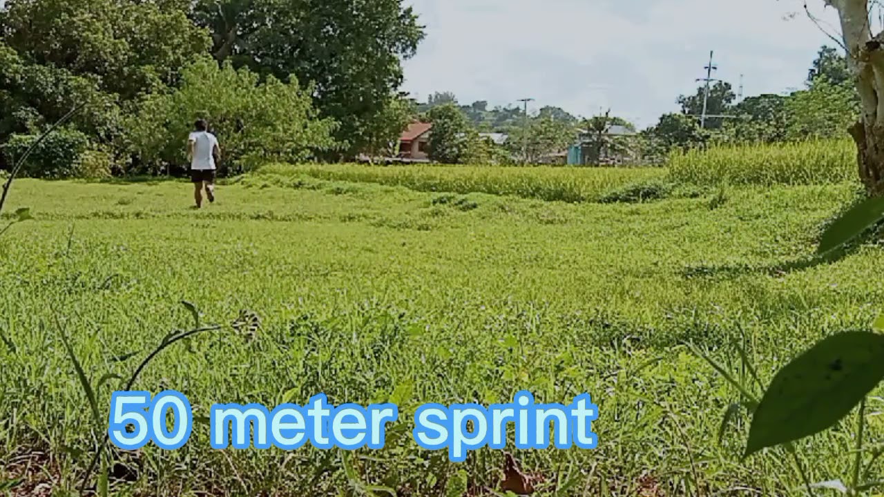 50 meter sprint - YouTube