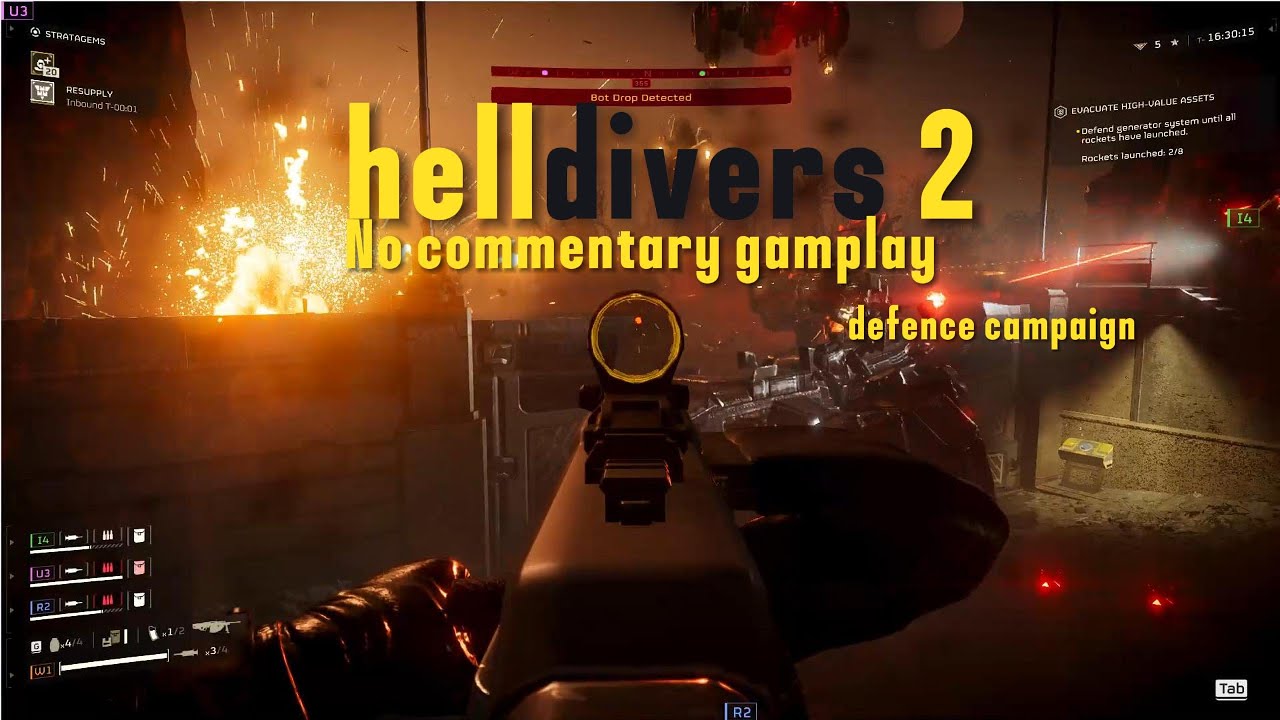 helldivers 2 mort defense campaign - YouTube