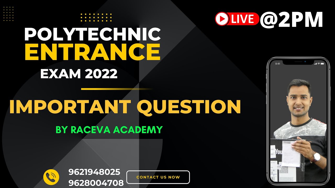 POLYTECHNIC MATH IMPORTANT QUESTION |POLYTECHNIC FULL PREPARATION 2022 ...