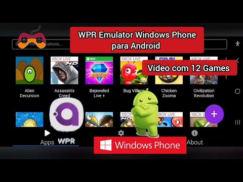 WPR Emulator Windows Phone para Android Vídeo com 12 Games - YouTube
