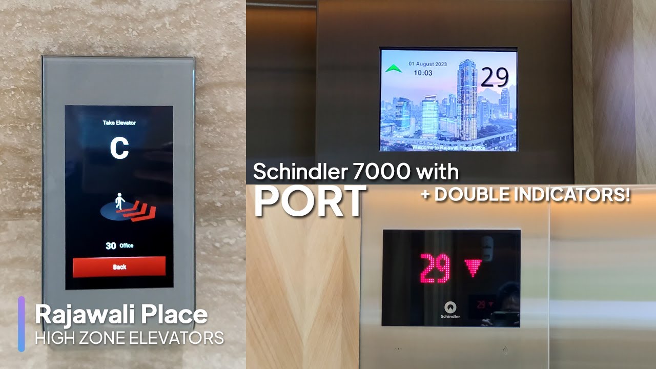 Schindler PORT Elevators - Rajawali Place, Kuningan, Jakarta - YouTube