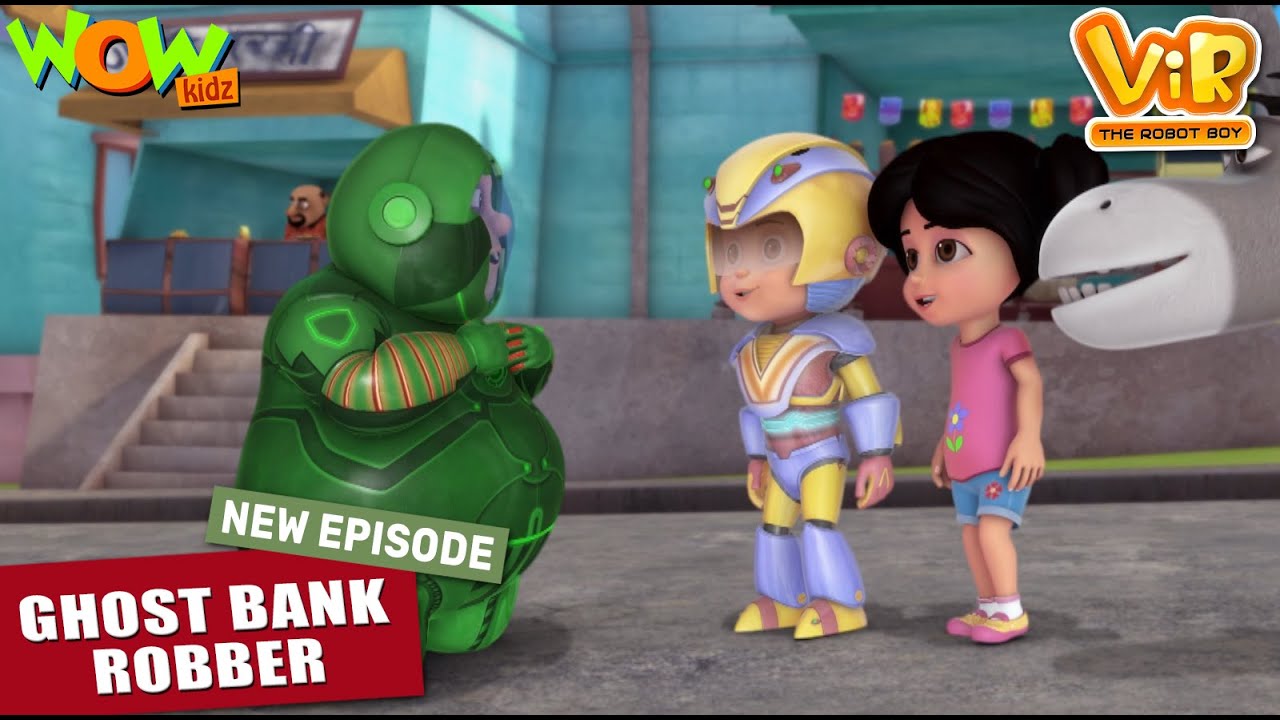 Vir The Robot Boy New Episodes | Ghost Bank Robber | Hindi Cartoon ...