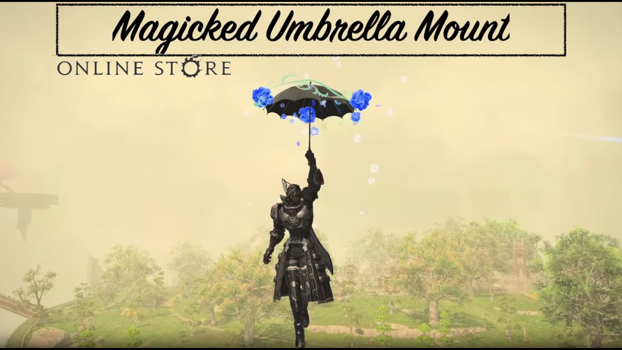 Final Fantasy XIV - Magicked Umbrella Mount - YouTube
