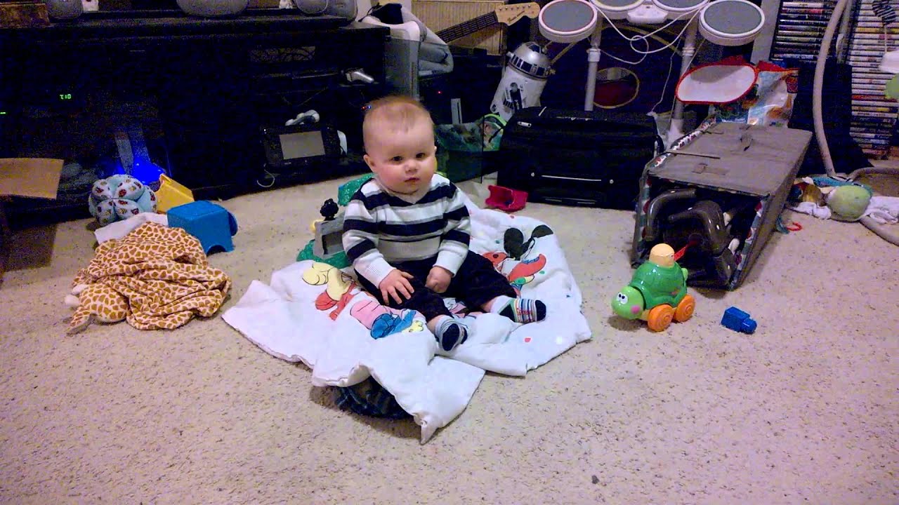 Gabe Laughing at the Cat - YouTube