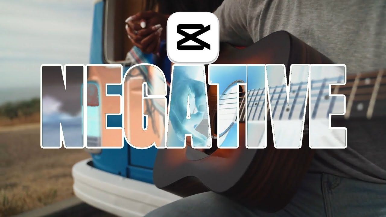 How to Make Negative Text Effect in CapCut PC - YouTube