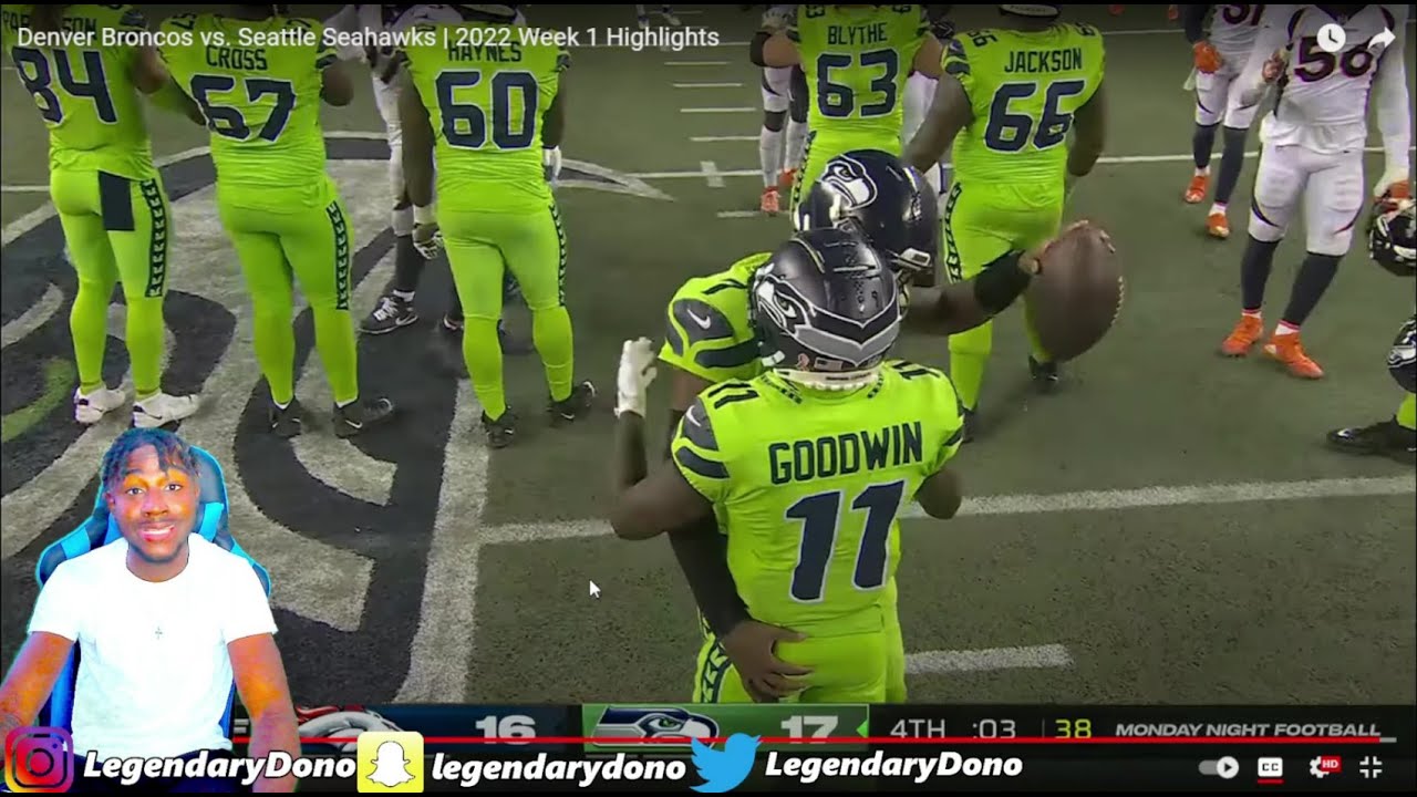 BACKUP QB ON SEATTLE SUS ASF!!!! BRONCOS at SEAHAWKS 2022 NFL Week 1 ...