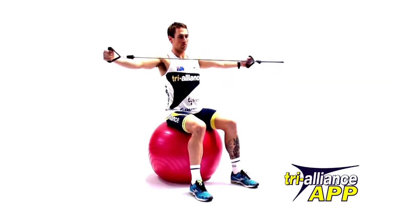 Reverse Fly On Ball With Band - YouTube