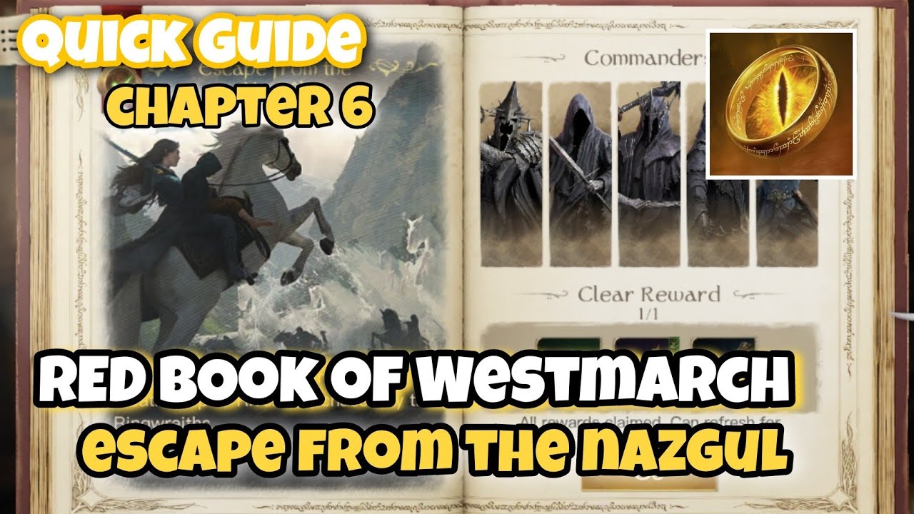 ESCAPE FROM THE NAZGUL | Red Book of Westmarch | Quick Guide | LOTR ...