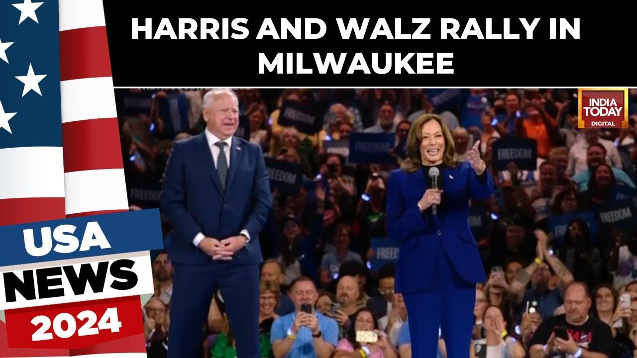 Kamala Harris, Tim Walz Hold Campaign Rally In Milwaukee | Democratic ...