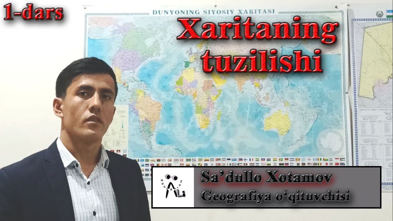 Geography. Geografiya darsi. #map/Map structure./Xaritaning tuzilishi ...