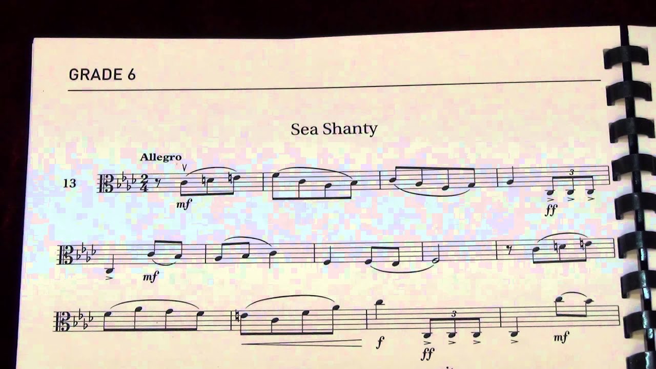 Viola Grade 6 Sight Reading No 13 Allegro - YouTube