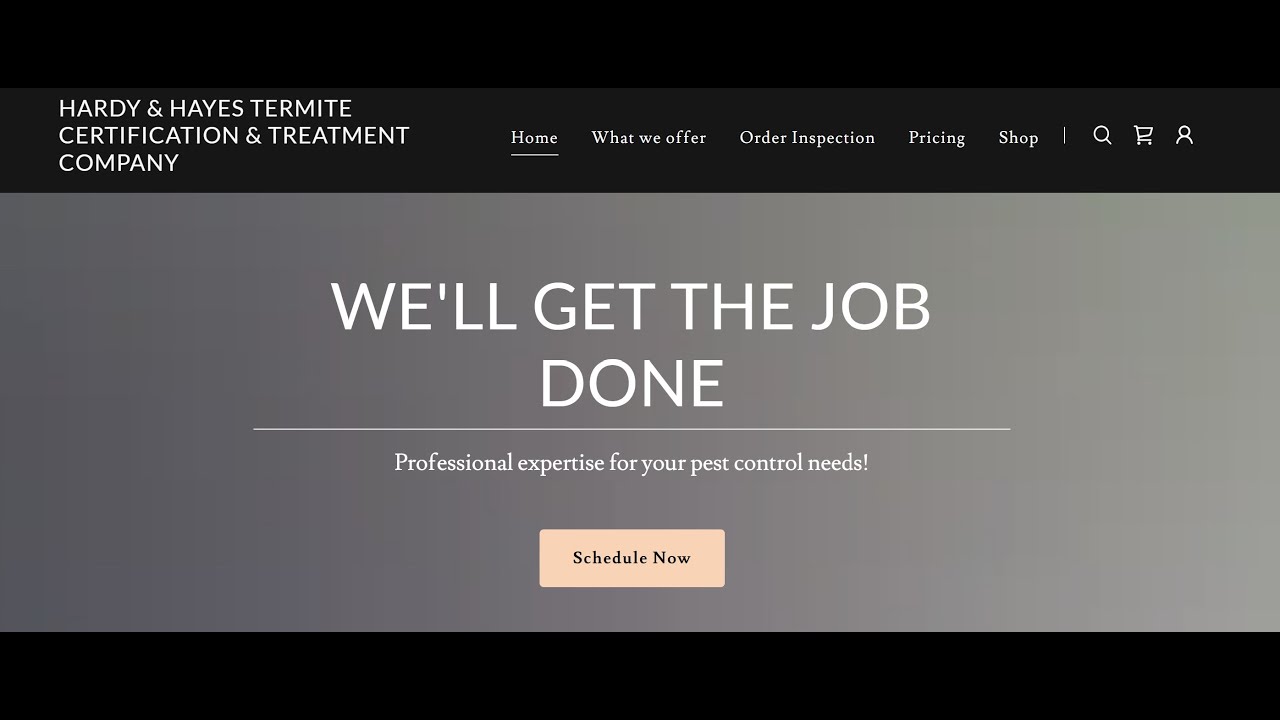 Hardy & Hayes Termite Certification and Treatment Company - YouTube