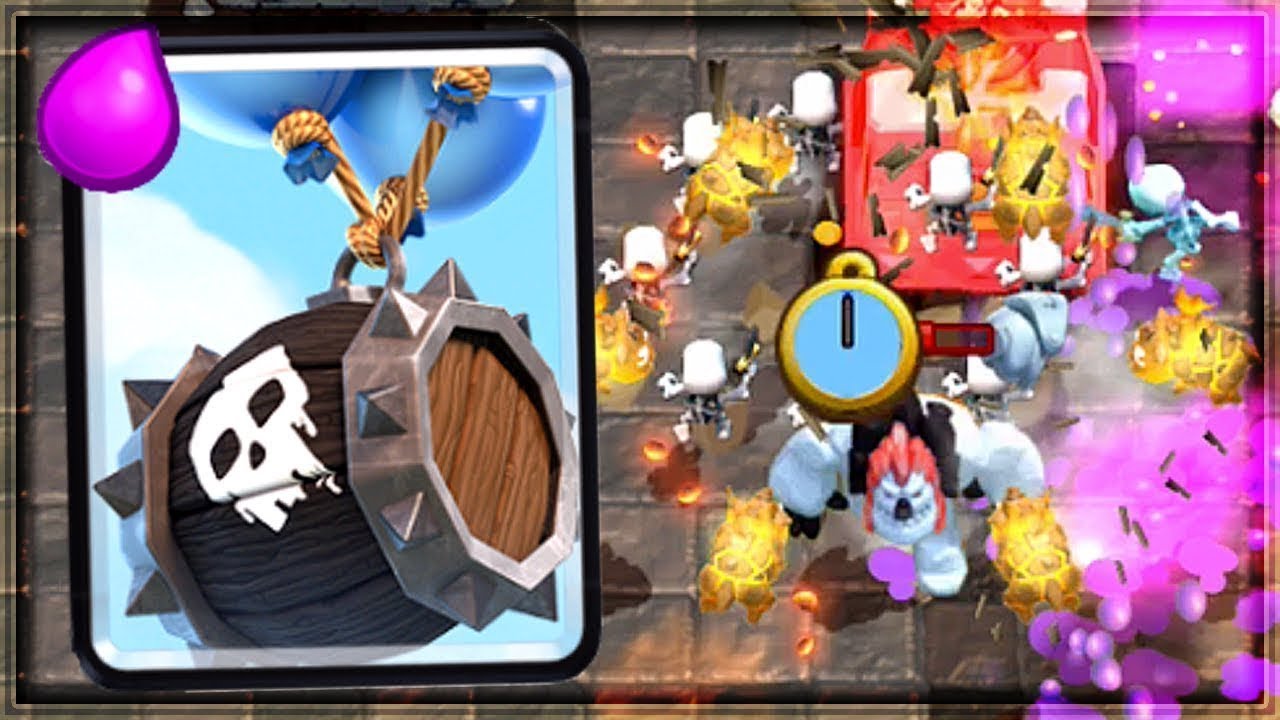 Skeleton Barrel Clone Spell TROLL DECK! New Clash Royal Season | Makes ...