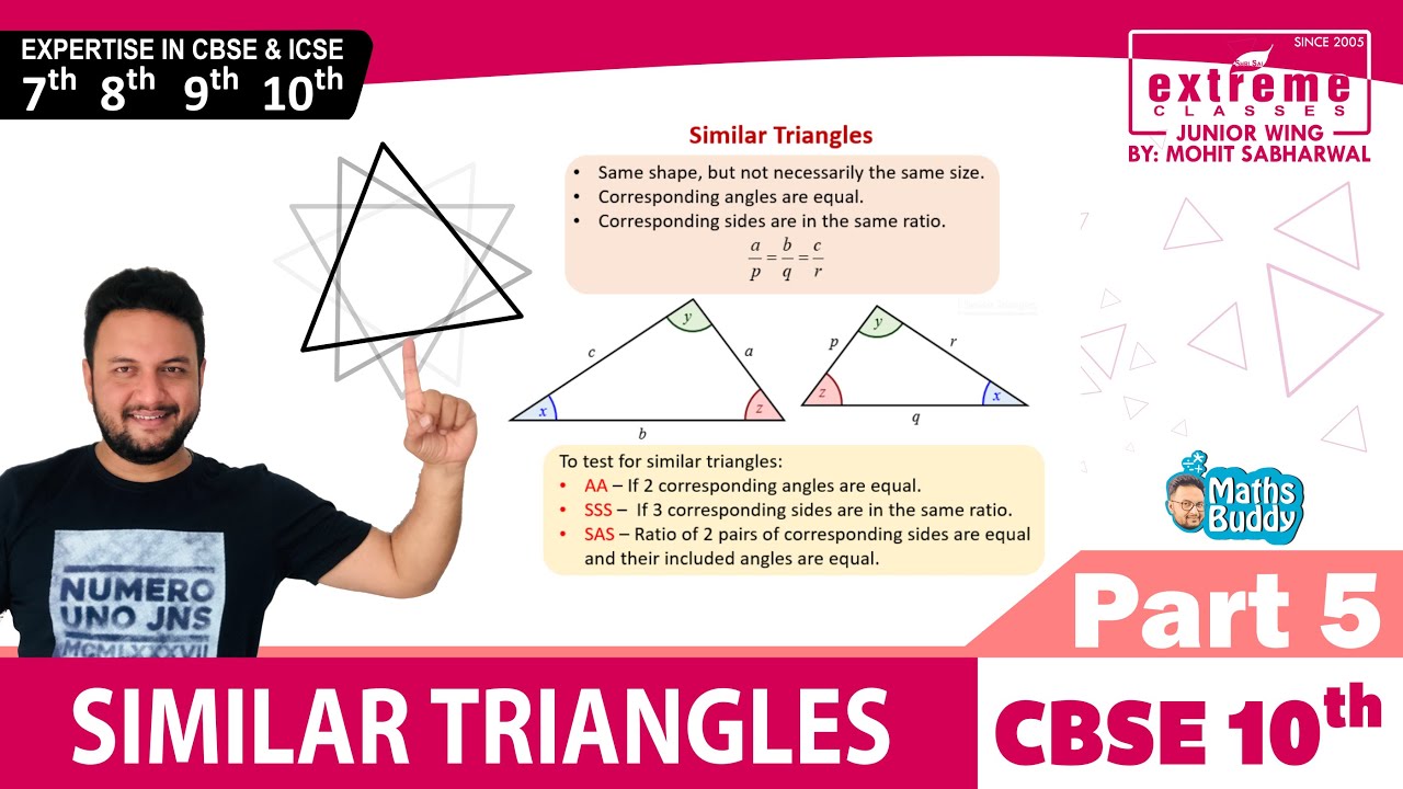 | Part -5 | Cbse 10th | Similar Triangles | ZOOM session | MATHEMATICS ...