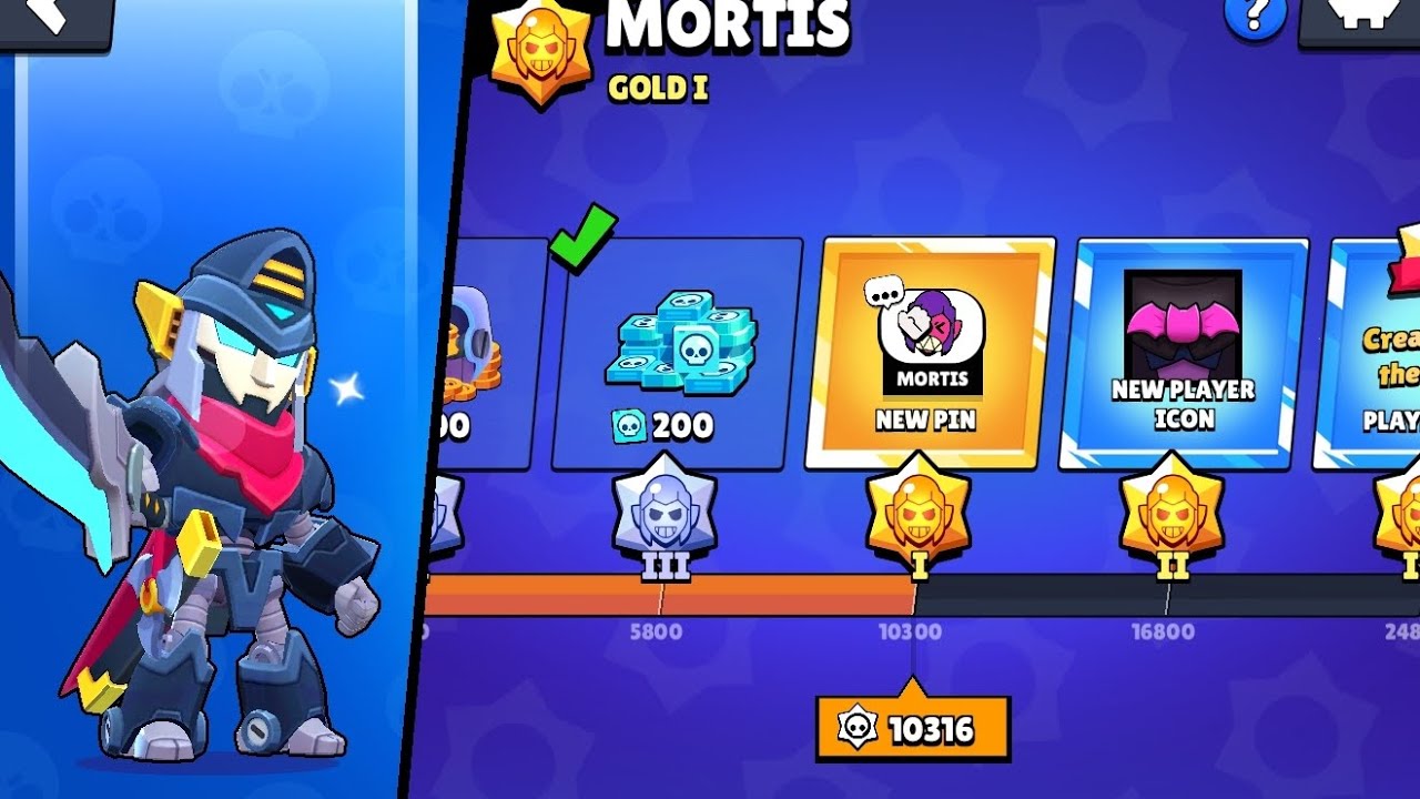 I finally got mortis gold 1 on mastery in brawl stars - YouTube
