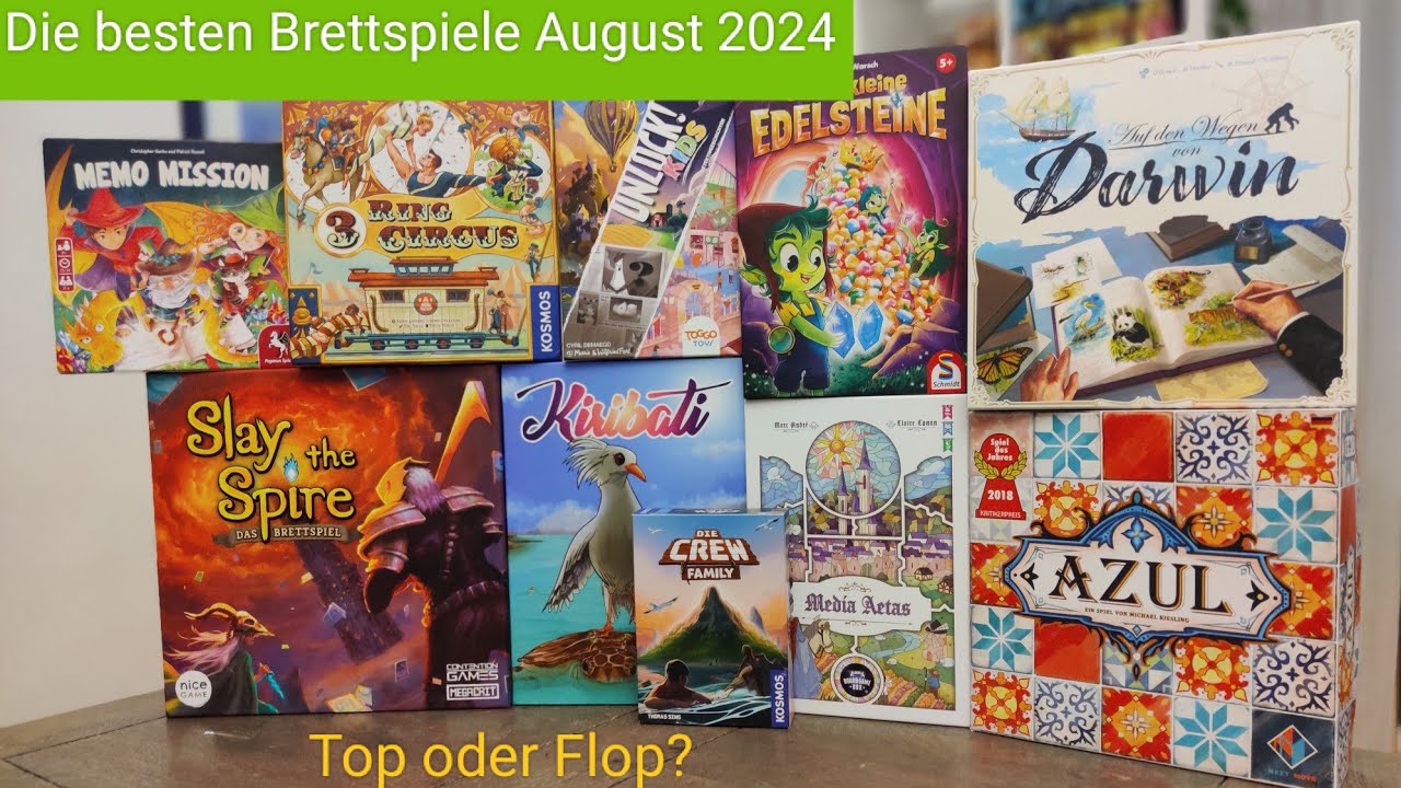 Die besten Brettspiele - August 2024 - TOP Liste - YouTube