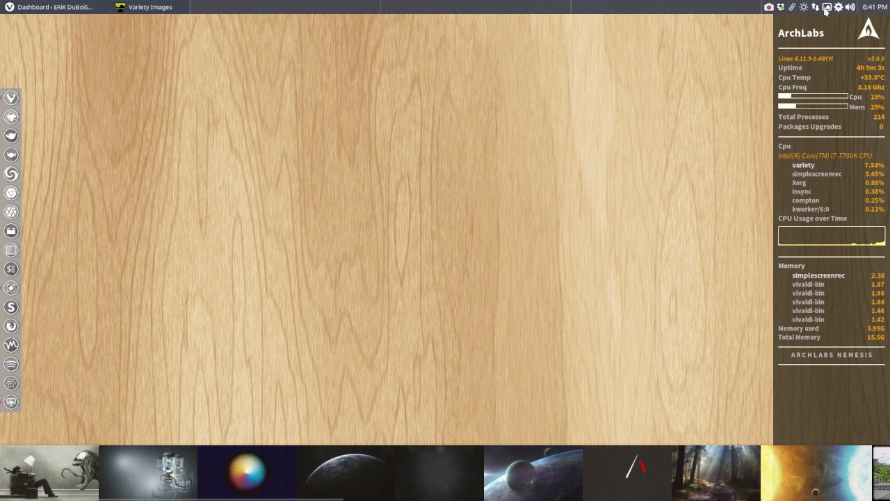 ArchLabs : 157 Flash - Quickly grayscale a wallpaper in variety before ...