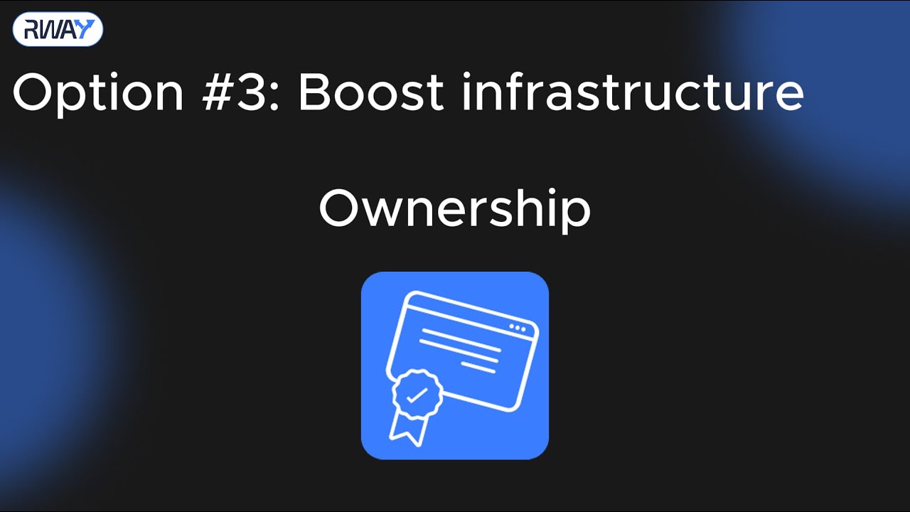 Infrastructure Booster VS White Label VS Build From Scratch - RWAY as ...