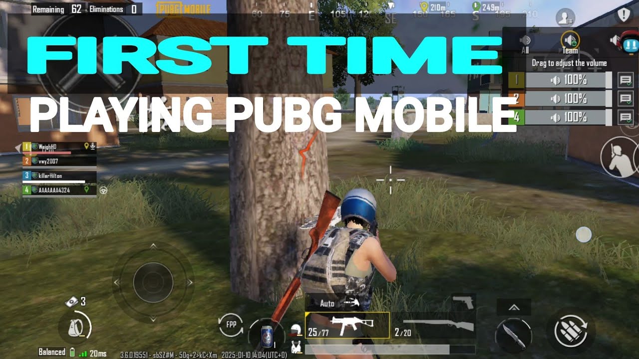 PUBG Mobile First Tine Playing / How to play - YouTube