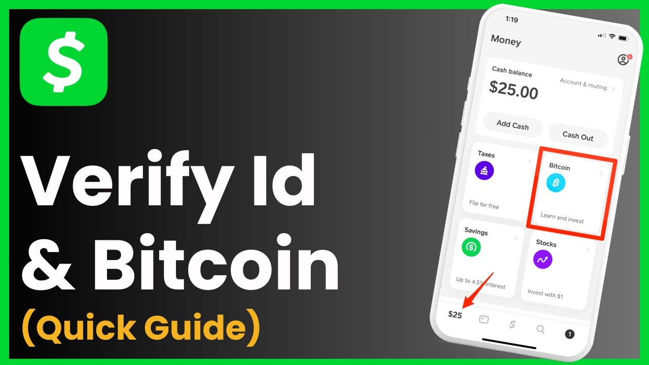 Bitcoin Cash App - How To Verify Bitcoin On Cash App ! - YouTube