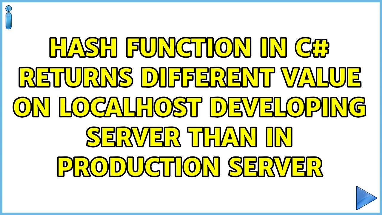 Hash Function In C Returns Different Value On Localhost Developing Server Than In Production 