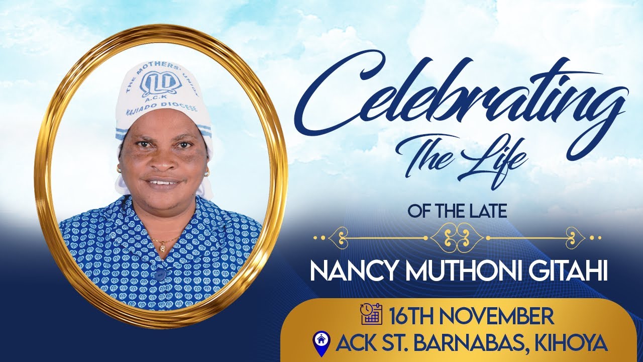 Nancy Muthoni Gitahi Farewell - YouTube