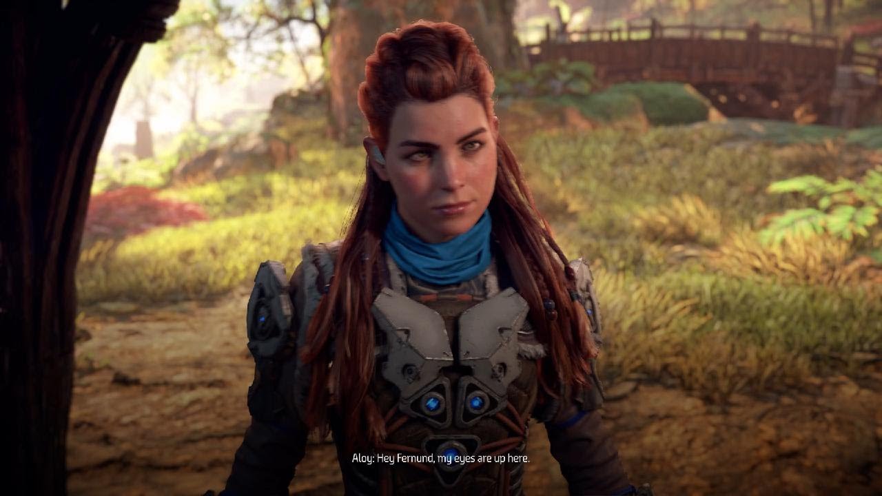 Horizon Zero Dawn Remastered "My eyes are up here." - YouTube