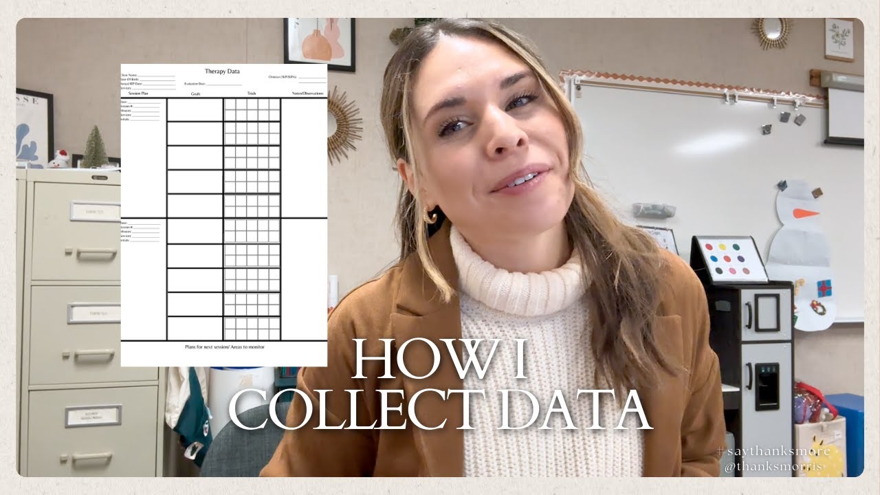 How I Collect Data as a Preschool SLP - YouTube