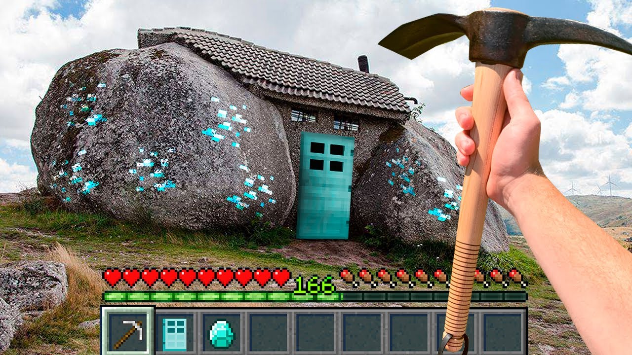 Minecraft RTX in Real Life POV - Realistic HOW TO BUILD HOUSE in ...