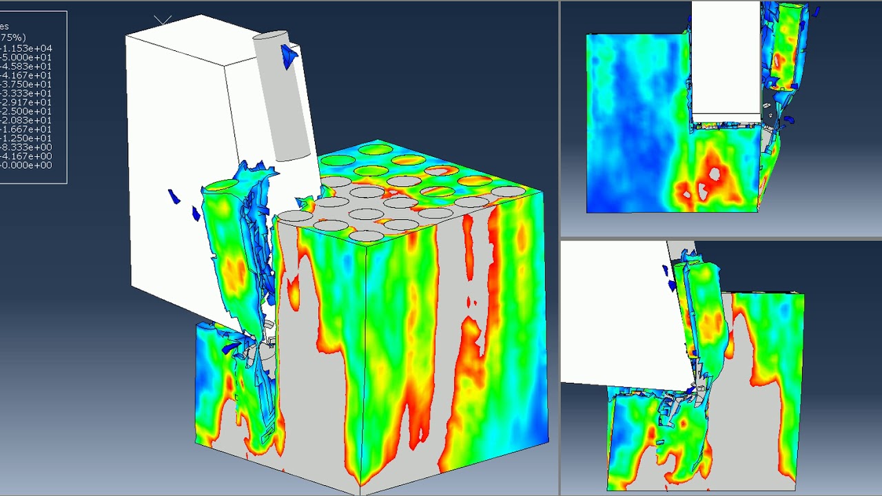 Abaqus CAE micro scale orthogonal cutting model of Carbon fiber ...