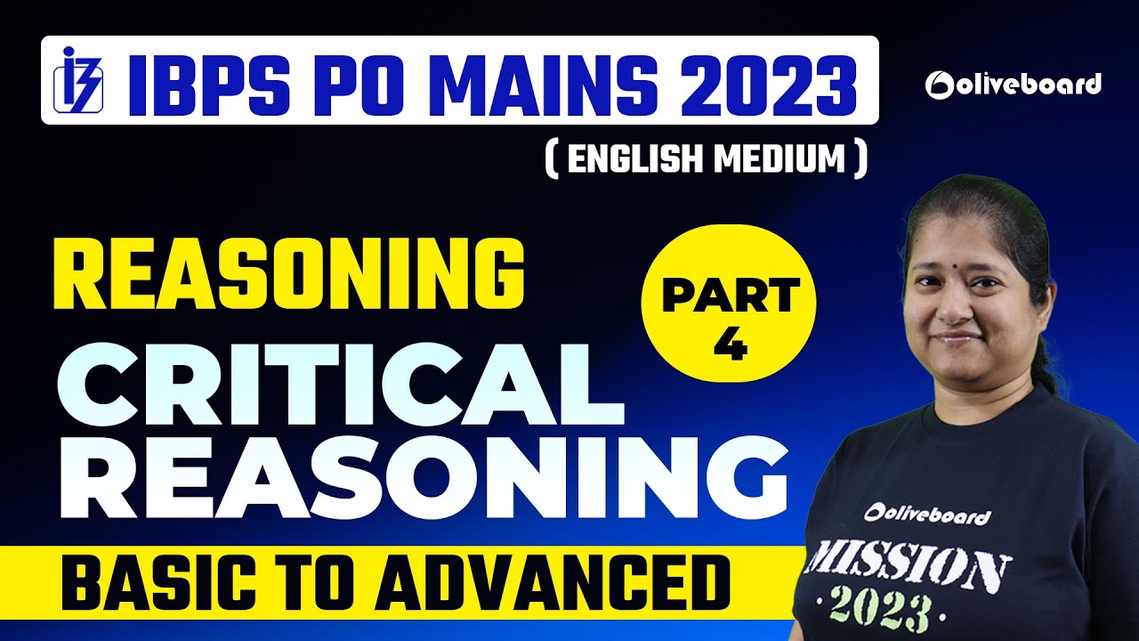 IBPS PO Mains Reasoning 2023 | Critical Reasoning For IBPS PO Mains ...