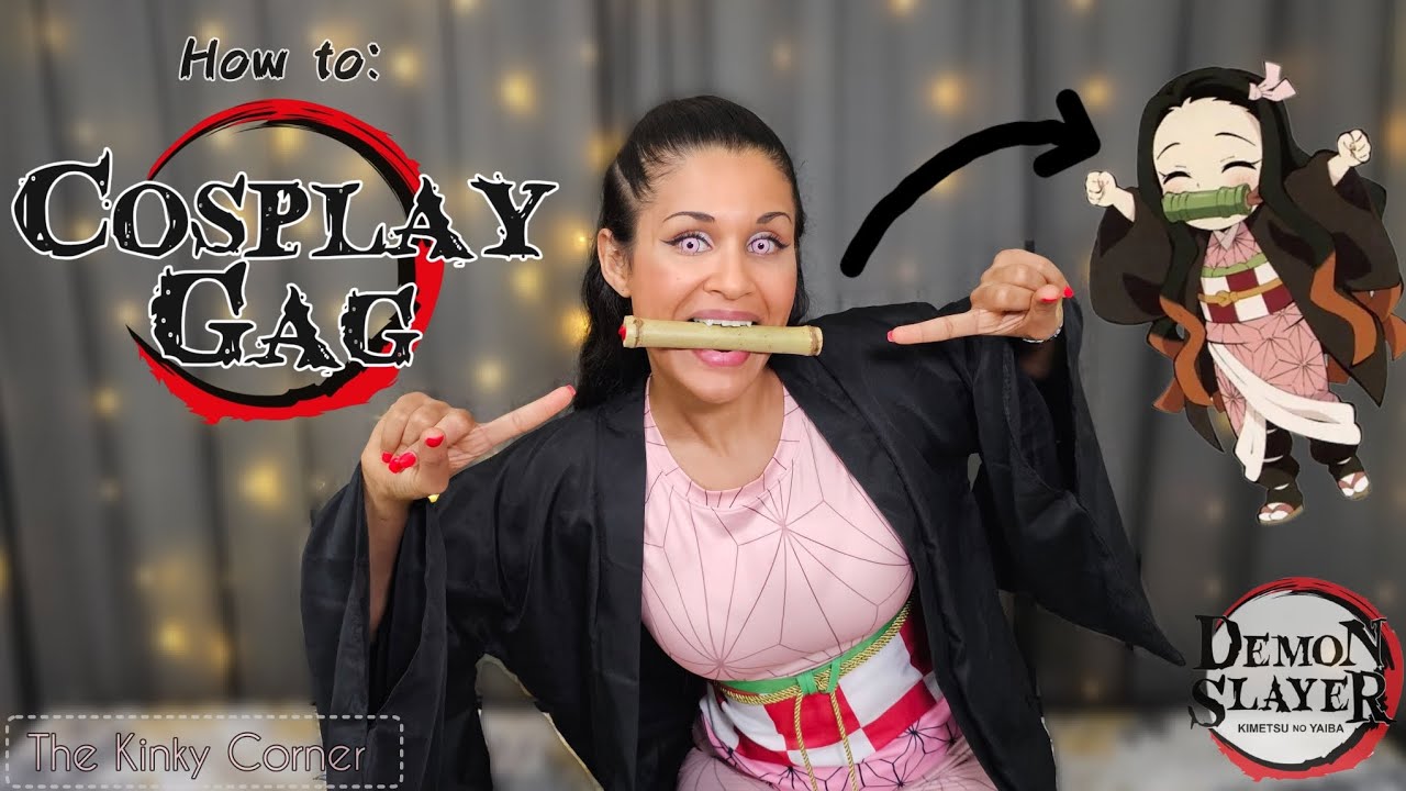 I Made A Bamboo Bit Gag For My Nezuko Cosplay - YouTube