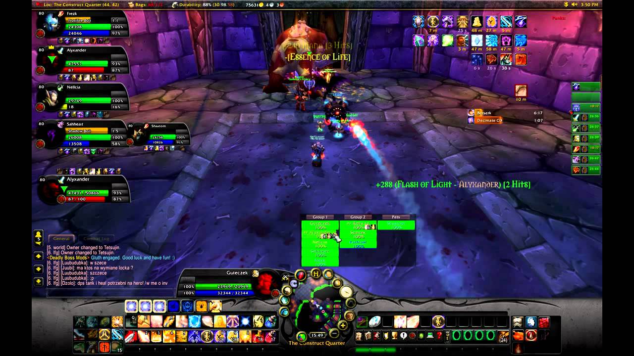 Naxxramas 10 Gluth Dedicated Few - YouTube