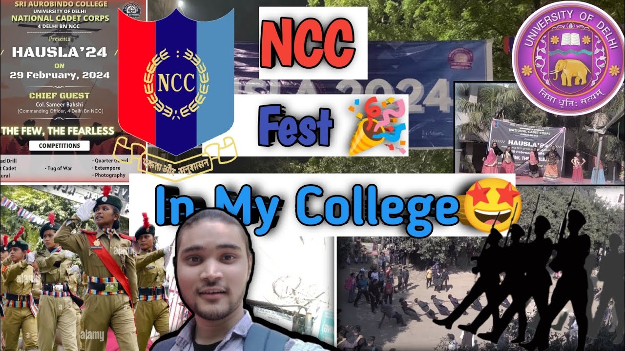 A day in my life in delhi university 🤩 | Sri Aurobindo college Ncc Fest ...