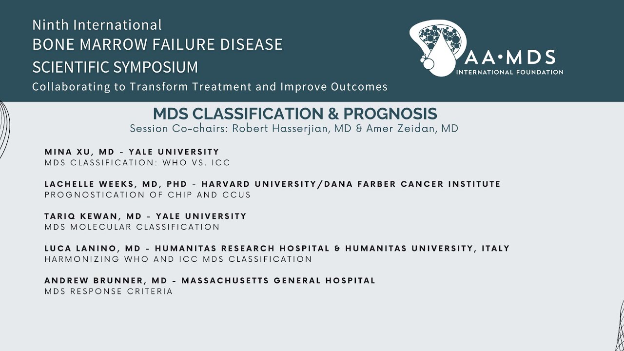 MDS CLASSIFICATION & PROGNOSIS - YouTube