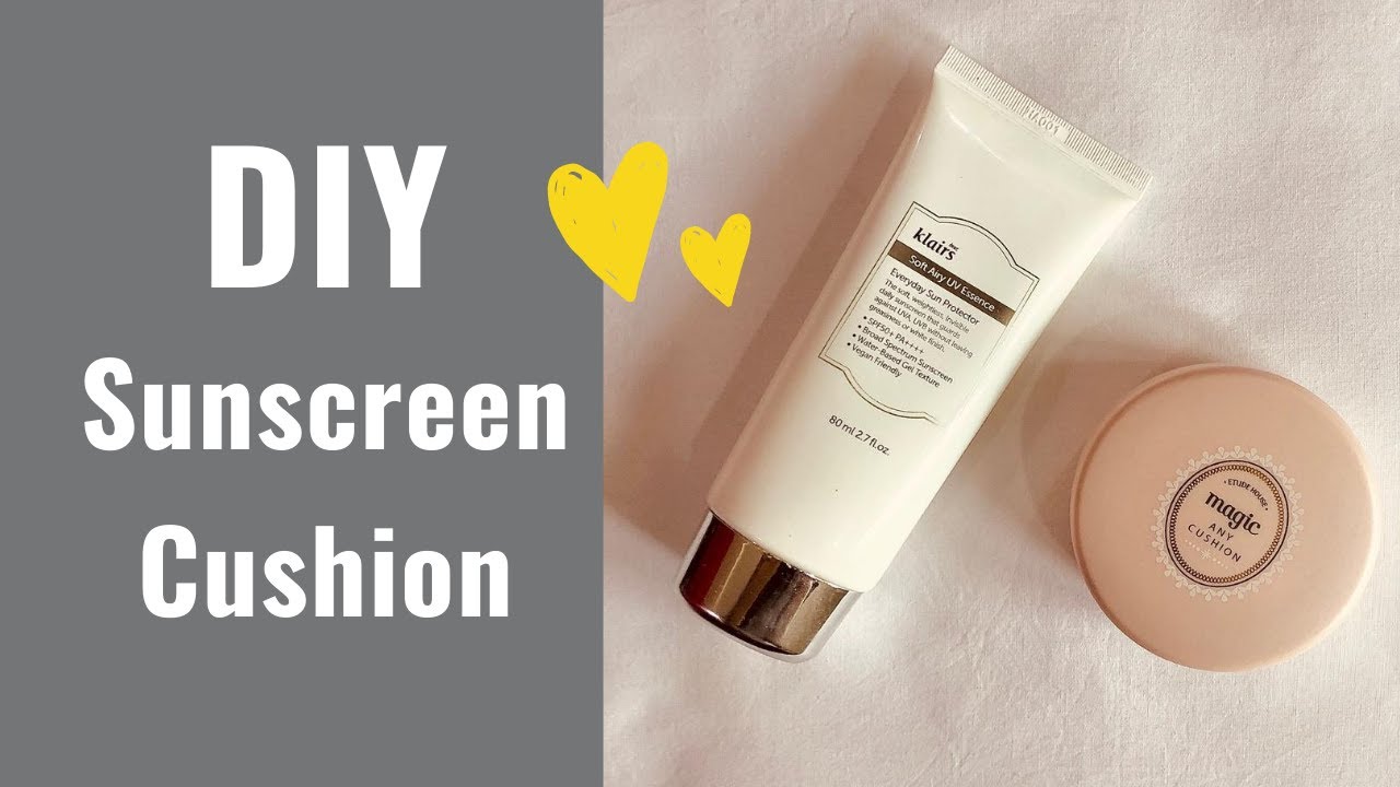 Reapply sunscreen on Face with DIY Sunscreen Cushion compact | Shelley ...