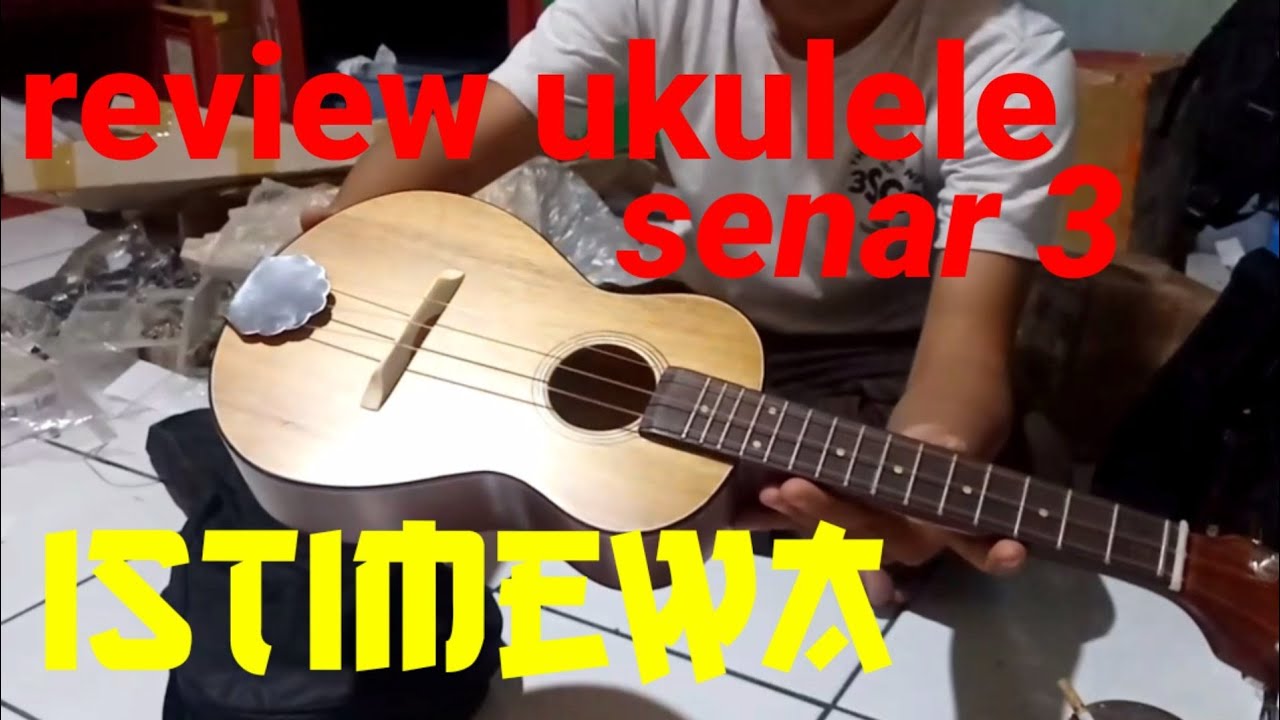 unboxing ukulele senar 3 - review kentrung cuk - YouTube