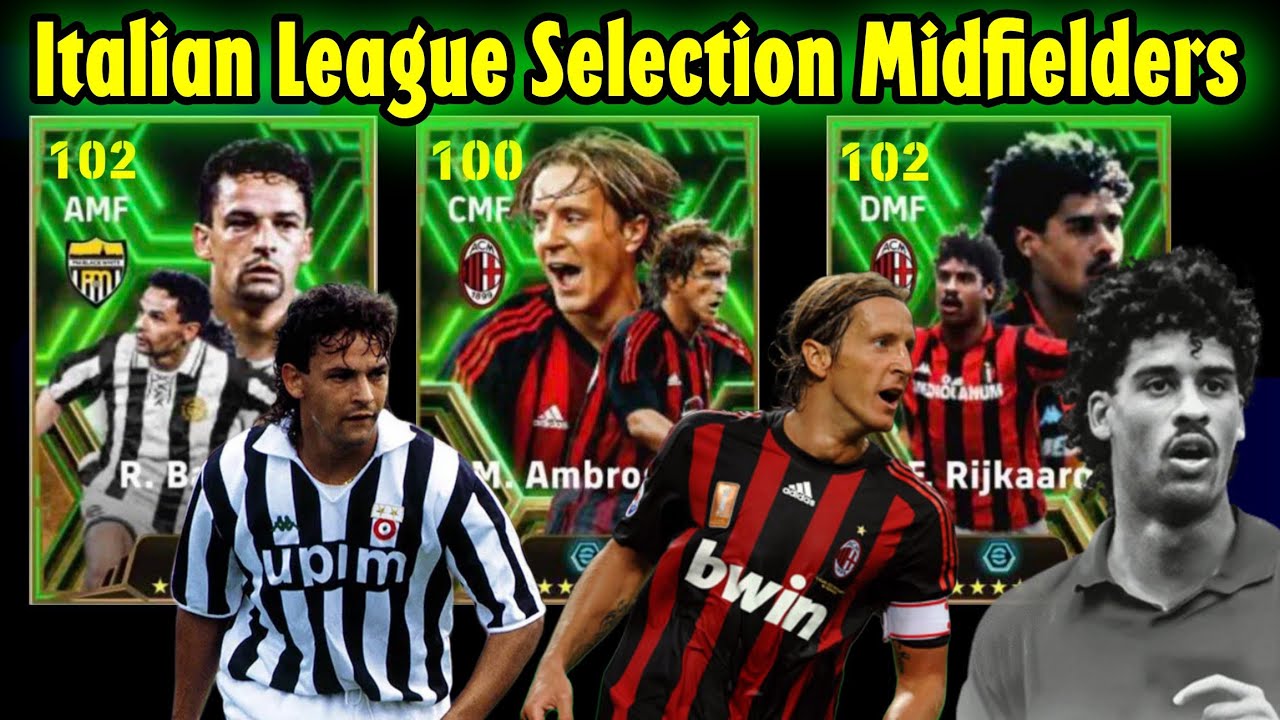Upcoming Italian League Selection Midfielders Pack in eFootball 2024 ...
