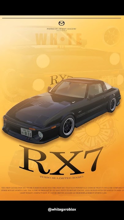 RX-7 SA22C’s WMMT Poster edit - YouTube