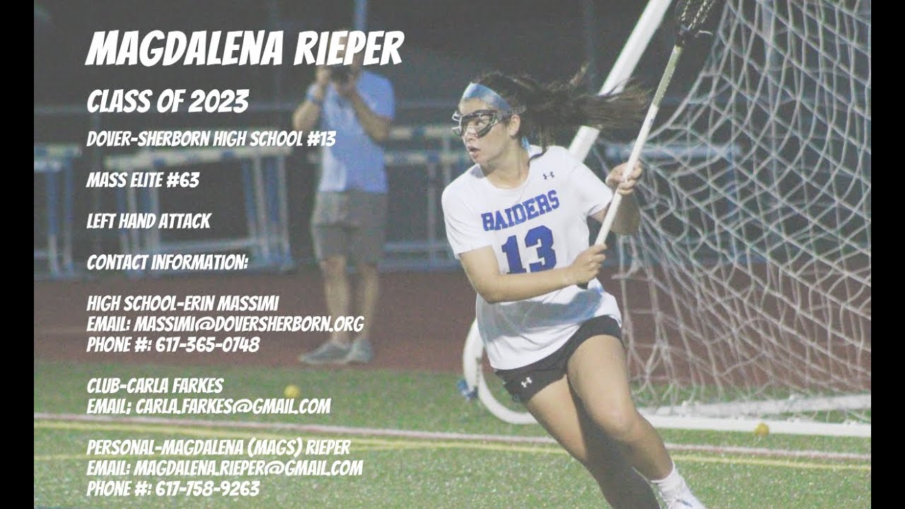 Magdalena Rieper (2023) Early Summer Lacrosse Highlights - YouTube