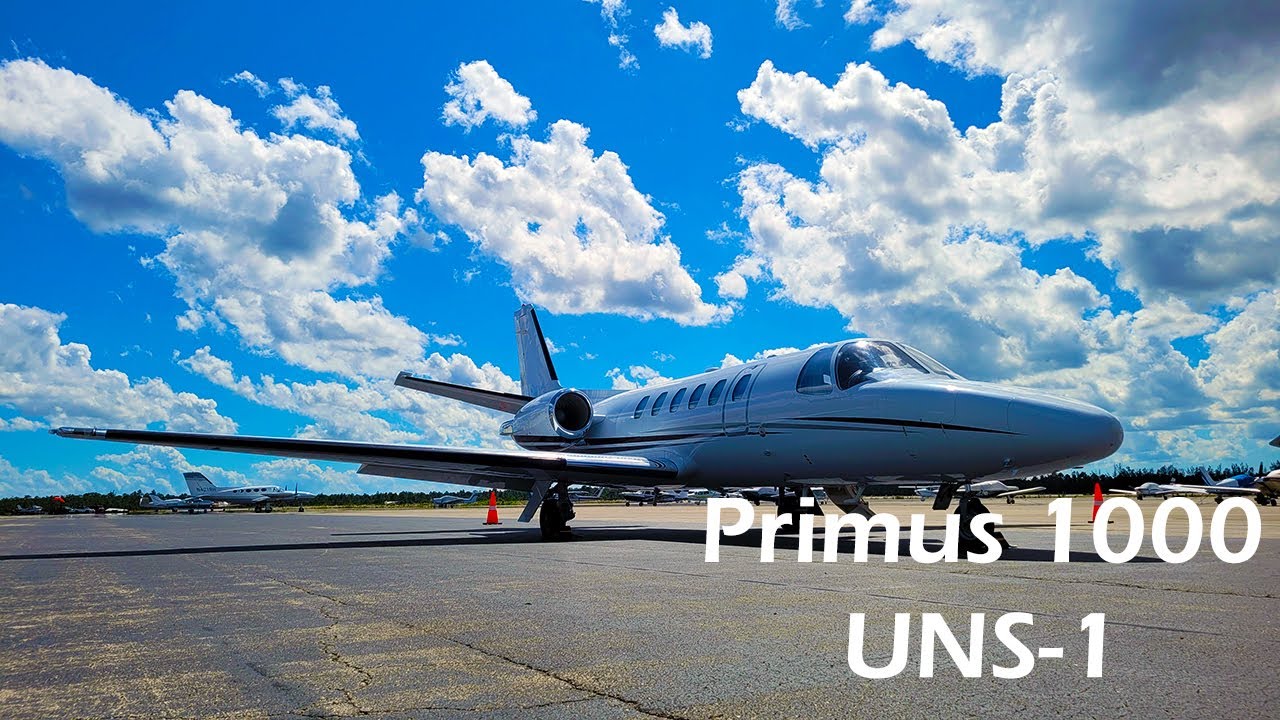 Citation Bravo Checkout! Primus 1000 with UNS-1 Avionics - YouTube