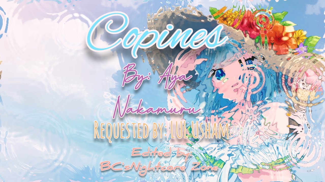 Copines | Nightcore lyrics | Song by: Aya Nakamura | Nightcore version ...