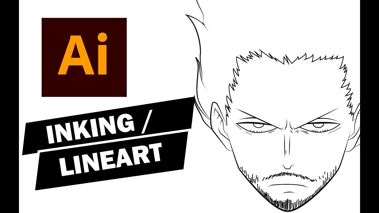 Adobe Illustrator TUTORIAL - Inking / Making Line Art - YouTube