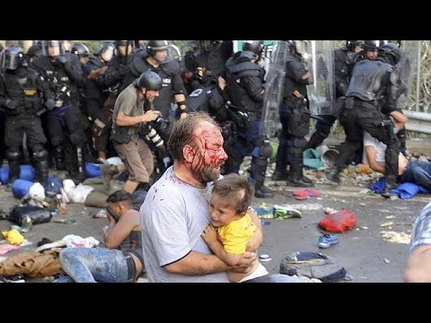 Macar polisinden Suriyeli mültecilere sert müdahale