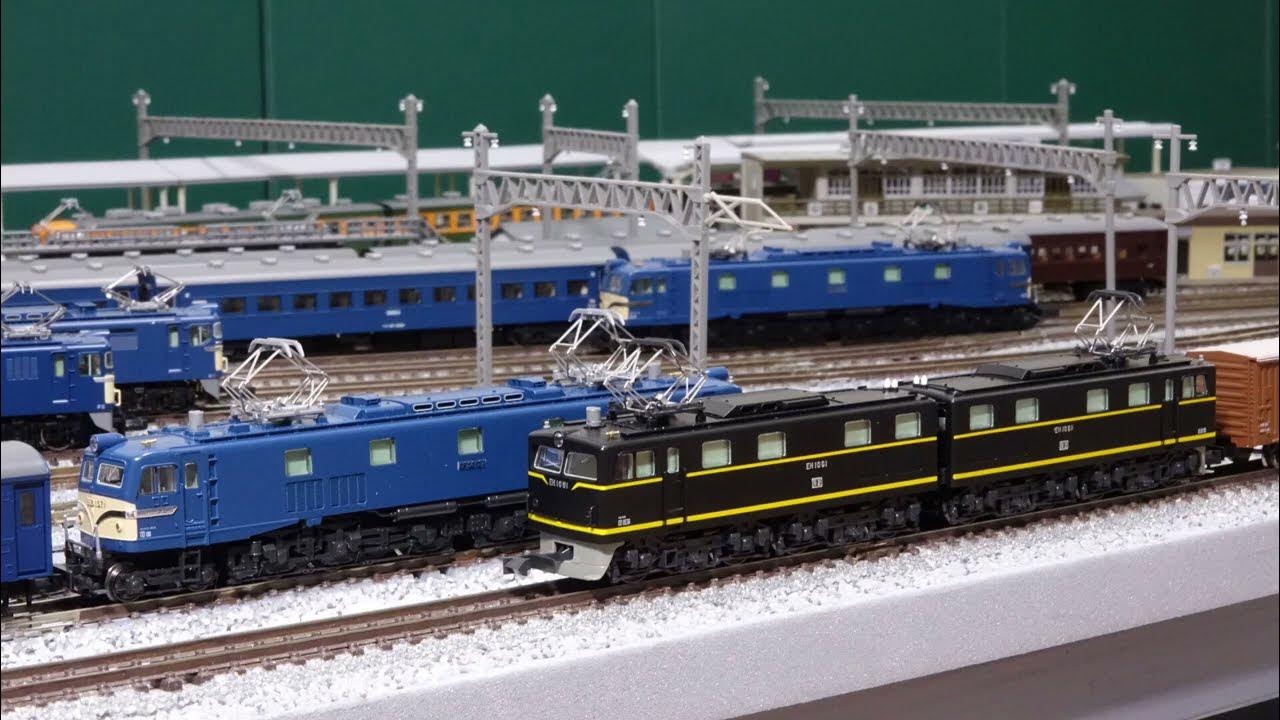 EF58の荷レとマンモス機EH10をNゲージ鉄道模型レイアウトで楽しむ！N scale model railroad layout - YouTube