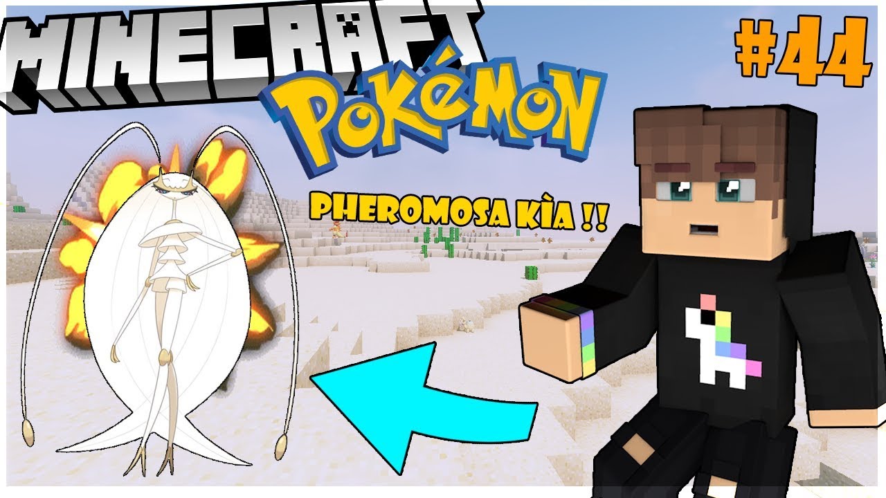 minecraft pixelmon tập 44 thu phục pokemon Pheromosa - YouTube